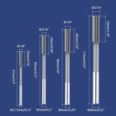 China Precision Hybrid Straight Flute Reamers | Zero-Runout CNC Dowel Pin Tooling for sale