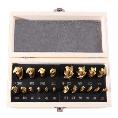 China Industrial Milling Cutter Master Set | 3mm-20mm TiN Coated Endmills (Wooden Case) for sale