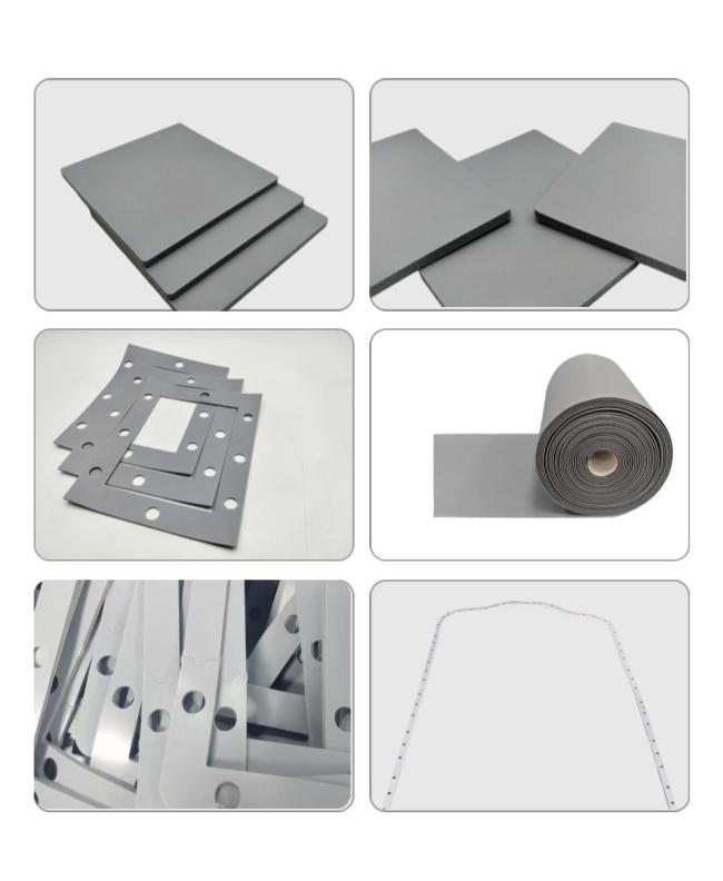 Ceramic silicone foam product showing insulation properties and material texture