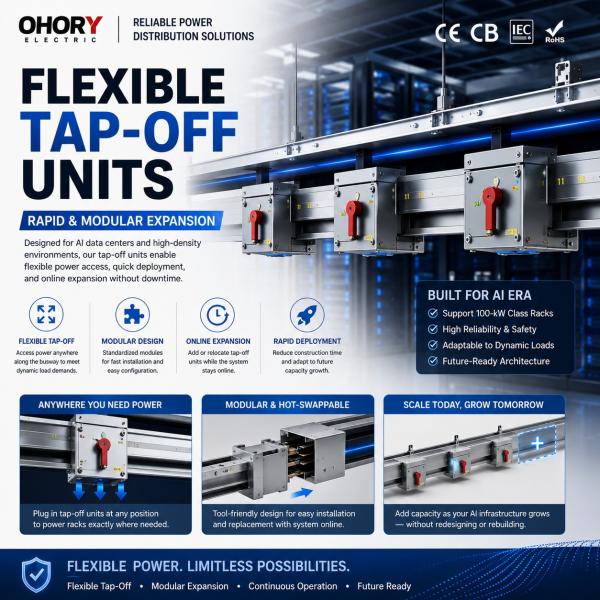 Quality Flexible Tap Off Unit For AI Data Center Busway With Online Expansion Zero-Interruption And Rapid Deployment for sale
