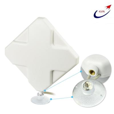 China 35dBi White Wallhang Antenna SMA Male Connector for 4G LTE Modem WiFi Router Hotspot for sale