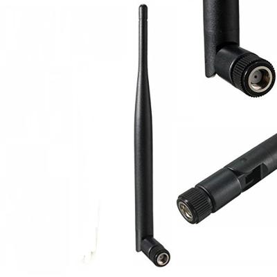China 2.4ghz White Black Wifi Rubber Antenna With SMA RPSMA connector for Modem Router Booster for sale