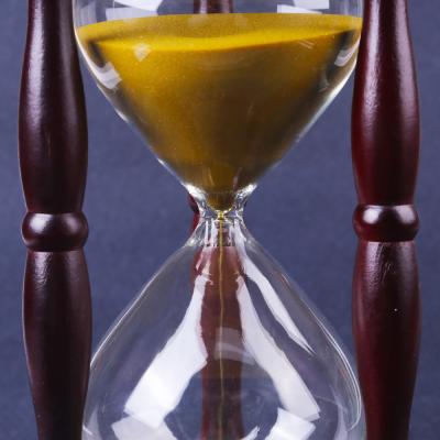Cina 2 ore 5 il desktop da tavolino di legno del Ministero degli Interni del pendolo del temporizzatore della clessidra di 30 minut ha messo la clessidra decorativa del temporizzatore della sabbia in vendita