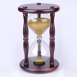 Cina 2 ore 5 il desktop da tavolino di legno del Ministero degli Interni del pendolo del temporizzatore della clessidra di 30 minut ha messo la clessidra decorativa del temporizzatore della sabbia in vendita