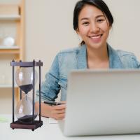 China Creative Modern Hourglass Decor Sand Timer 30 Min 5 Min 1 Min for sale