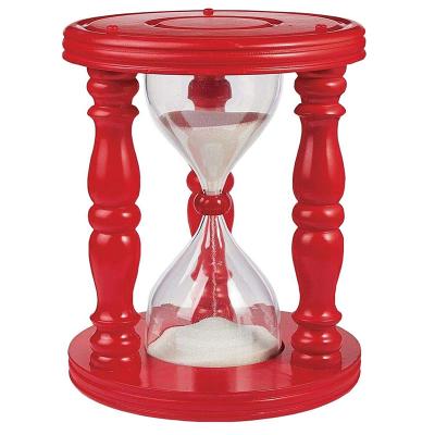 Cina Temporizzatore domestico della sabbia del Time Out della decorazione panchetto di legno della clessidra di 60 minuti in vendita