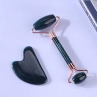 China Quartz Face Jade Roller Logo Customized Face Massage Stone Roller for sale