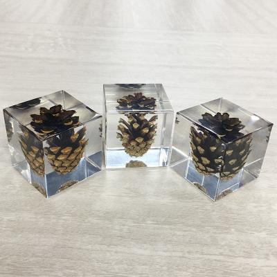 Cina Blocchetto acrilico dei fermacarti della fabbrica il chiaro del mestiere su ordinazione economico del materiale illustrativo elabora la resina acrilica Crystal Paper Weight in vendita