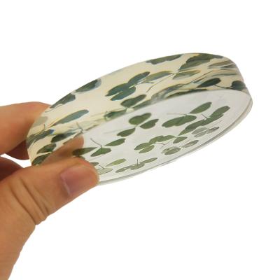Cina Fermacarte trasparente artificiale del fiore con i frammenti/le scalpellature in vendita