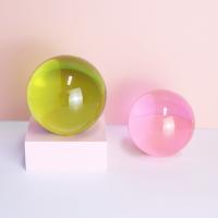 China clear transparency colored acrylic ball contact juggling ball for sale