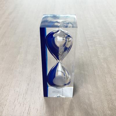 Cina Clessidra acrilica della resina 1 minuto - 10 Min Sand Timer Hourglass in vendita