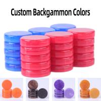 China Custom Pink Acrylic Backgammon Pieces Checkers Luxury Backgammon Board for sale