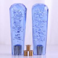 China Skyringe Resin Shift Knob Blue Purple Crystal shift knob universal for sale