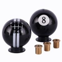 China Wholesale customization 5 speed car universal black 8 ball shift knob gear shift knobs for sale