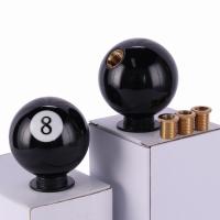 China resin universal car custom design black 8 ball shift knob gear shift knobs for sale