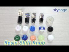Flower Resin Shift Knob Craft Decoration Crystal Easy Clean For Car Interior