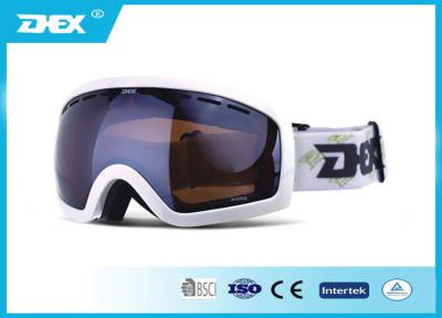 Cina Doppia lente di bianco TPU della struttura della neve degli occhiali di protezione personalizzabili dello sci con il certificato del CE in vendita