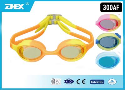 China Pink blue yellow Professional Competitive Swim Goggles with mirror coating for sale