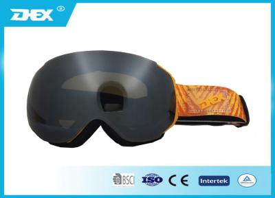 Cina Ampia occhiali di protezione dello sci rispecchiati degli occhiali di protezione TPU del bordo della neve di visione del campo struttura arancio in vendita