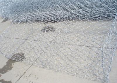 China Galfan Coated Metal Gabion Baskets , Woven Gabion Baskets Easy Installation for sale