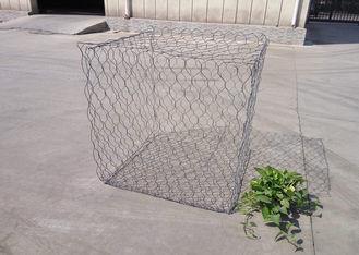 China Double Twist Metal Gabion Baskets Galfan Coated Surface Treatment Gabion Mattress for sale