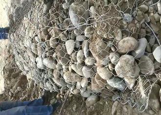 China Sack Stone Wall Wire Cage Gabion Columniform Bag Woven Mesh ISO9001 Approved for sale