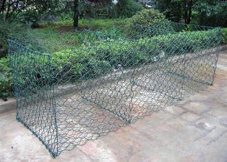 China Double Twist Hexagonal Gabion Stone Cages 2x1x1 M Size High Strength for sale
