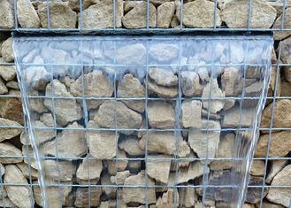 China Hexagonal Or Square Galfan Gabion Baskets / Gabion Stone Cages For Decorative for sale