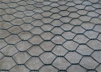 China Safety PVC Coated Hexagonal Wire Mesh , Galvanized Gabion Box Long Life Span for sale