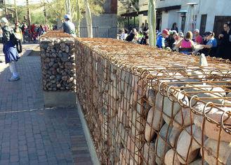 China Garden Decorative Caged Rock Fence 2.0 - 5.0 Mm Wire Diameter Welded Type for sale
