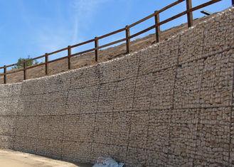 China Woven or Welded Type Galvanized Gabion Stone Basket For Retaining Wall for sale