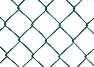 China Plastic Coated Chain Link Fence Mesh  Heavy Duty Chain Link Fencing for sale