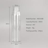 China Transparency Degradable Plastic Water Bottle 300ml Empty For Drinks for sale