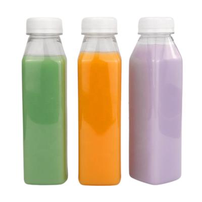 Cina Bottiglie di bevande di plastica personalizzate Materiale PET Bottiglia portatile di succo da 350 ml in vendita