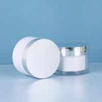 China Double Wall Plastic Cosmetic Bottle OEM  Plastic Storage Jars for sale