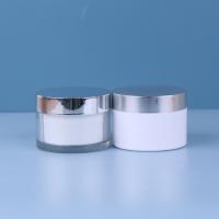 China Double Wall Plastic Cosmetic Bottle OEM  Plastic Storage Jars for sale