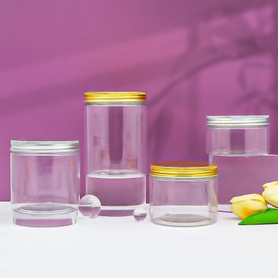 Cina Contenitori vuoti per cosmetici a bocca larga trasparenti in PET in vendita