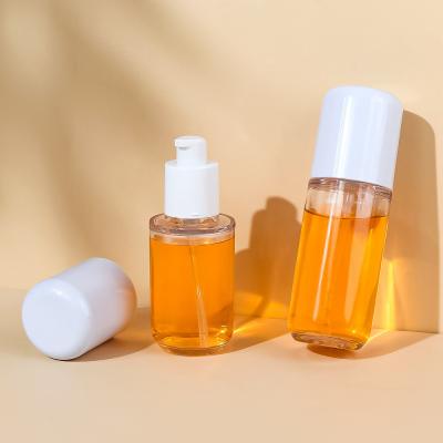 Cina Bottiglia di plastica a spruzzo in PET quadrata trasparente Custom Bottiglie di plastica per trucco di lusso in vendita