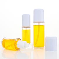 China Square Clear PET Plastic Spray Bottle Custom Luxury Plastic Makeup Bottles for sale