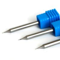 China Solid Tungsten Carbide 0.6mm Square Micro End Mill 2 Flutes HRC65 Straight Shank 4mm for sale