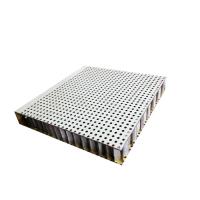 China 25mm Aluminum Honeycomb Ceiling Panels Perforated Sound Insulation 2.5mm Hole for sale