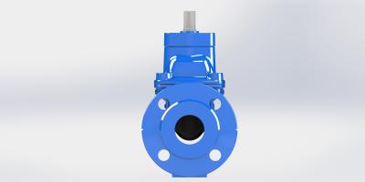 China Ductile Iron Gate Valve Top Cap Or Hand Wheel Operated , Vulcanized Rubber Wedge for sale