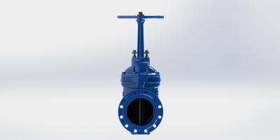 Cina Valvola di porta idrica a ruota manuale o con tappo superiore, con rivestimento in epossidio rosso / blu in vendita