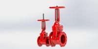 China Vertical Type / Wall Mounted Rising Stem Gate Valve Used In Fire Fighting for sale