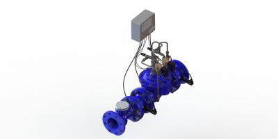 China Dynamically Change Pressure Adjustable Pressure Reducing Valve For NRW Non Revenue Water for sale