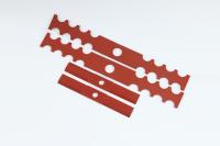 China Red MVO Custom Rubber Gaskets , Elastic Ring Joint Gasket Special Shape for sale