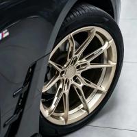 Quality New Matte Frozen Bronze Hollow Multi Spoke 6061-T6 Forged Aluminium Alloy Wheels for sale