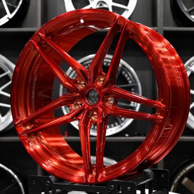 China Factory Direct New Design Deep Concave Forged 22 Inch 5x114.3 Gloss Black Car Rims for Second Hand Cars SUV for sale