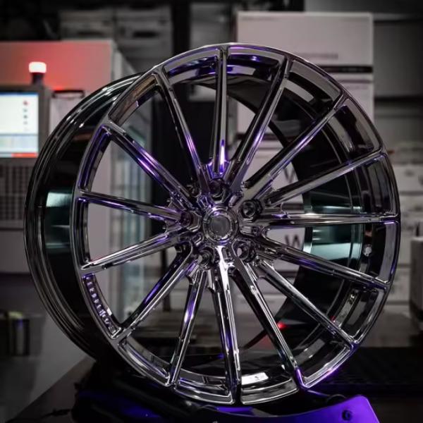 Quality Custom 6061-T6 Forged Aluminium Alloy Wheels 18-24Inch 5x112 5x120 Chrome Deep Concave Rims New 25mm ET for Audi for Tesla for sale