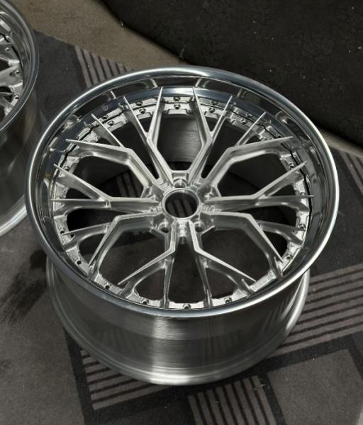 Quality Custom Hot Sale 2-Piece Forged 19 Inch 5x100 Matte Black Passenger Car Wheels & Tires for Tesla Model 3 Model Y for sale